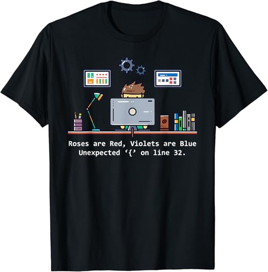 Computer Science Programmer Unexpected Syntax Error T Shirt